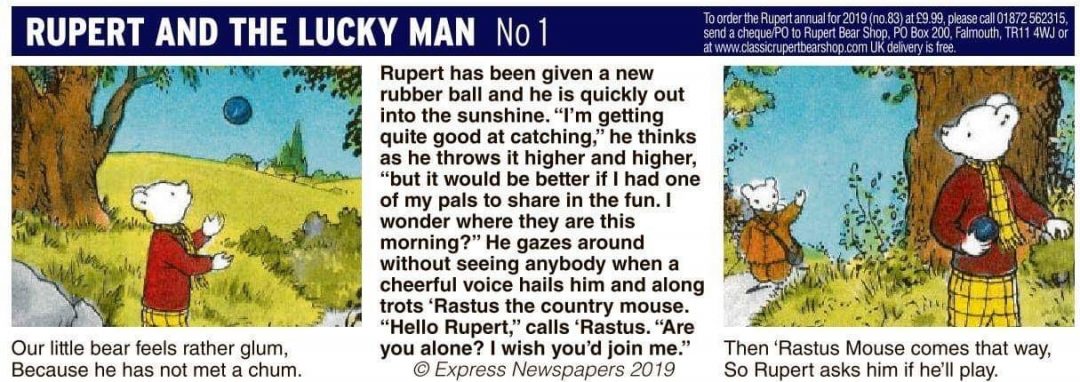 Rupert in the Express May 2019 | The Followers of Rupert Bear